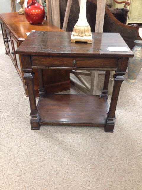 Wooden End Table – Consignment Gallery